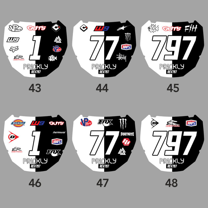 Custom Plate Decal for ODI/Motocutz/Surron/Talaria/Eridepro/Stock Fact ...