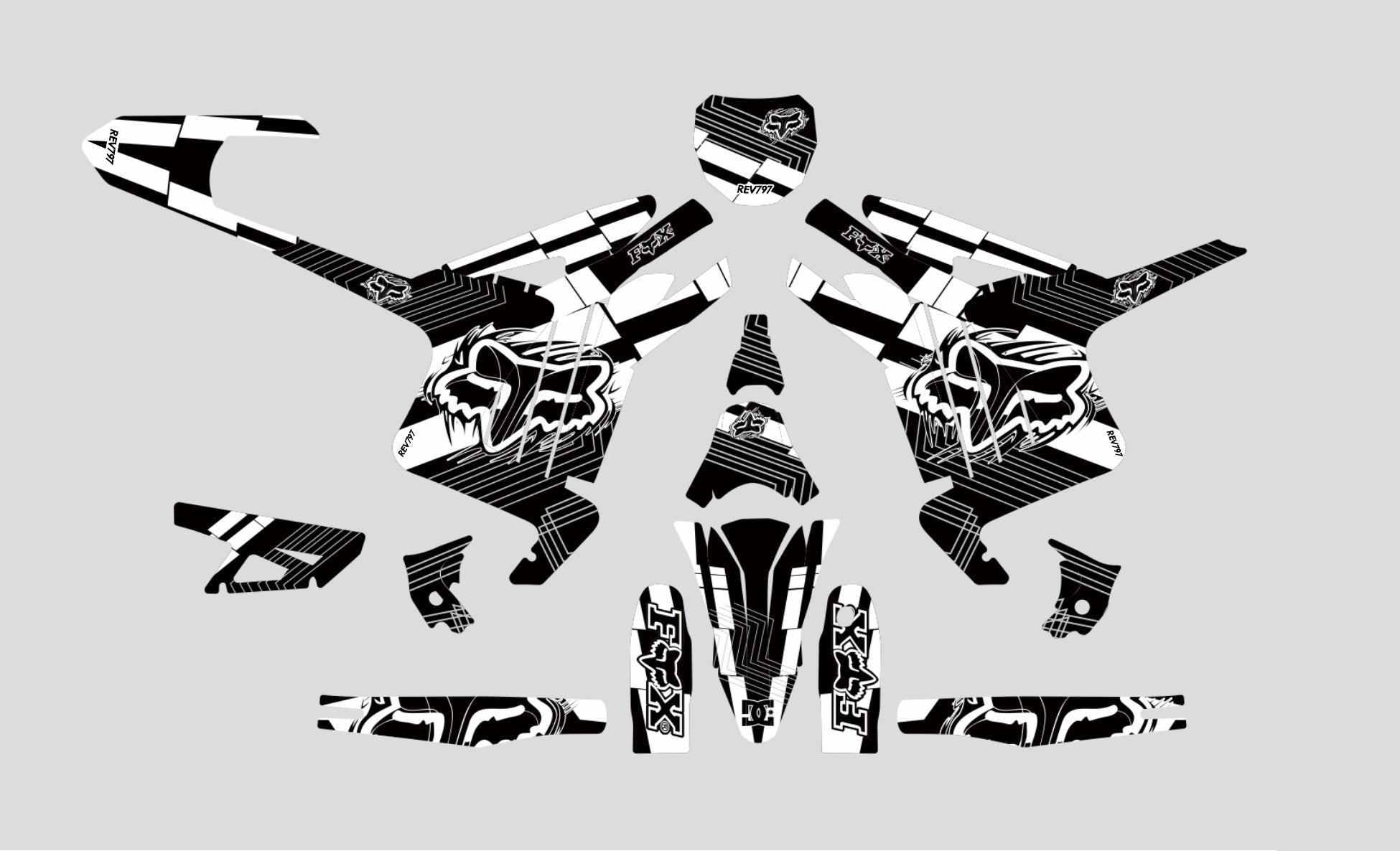 Arctic Leopard XE Pro S/R/XF/Enduro/ & Vetra Blazer Graphics Wraps – REV797