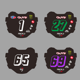 Dirt Bike Appearance Mods Front Number Plate Graphics Decal for Emoto ...