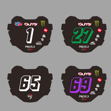 Dirt Bike Appearance Mods Front Number Plate Graphics Decal for Emoto ...