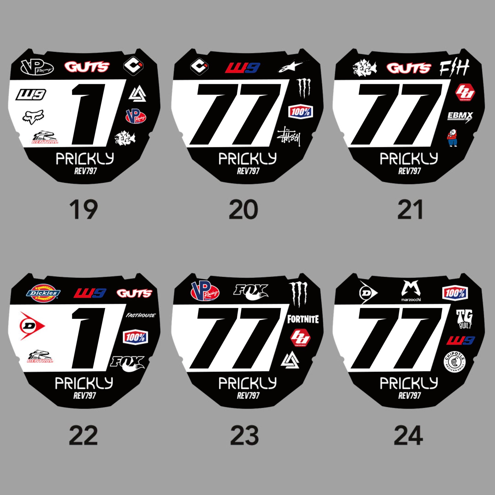 Custom Plate Decal for ODI/Motocutz/Surron/Talaria/Eridepro/Stock Fact ...