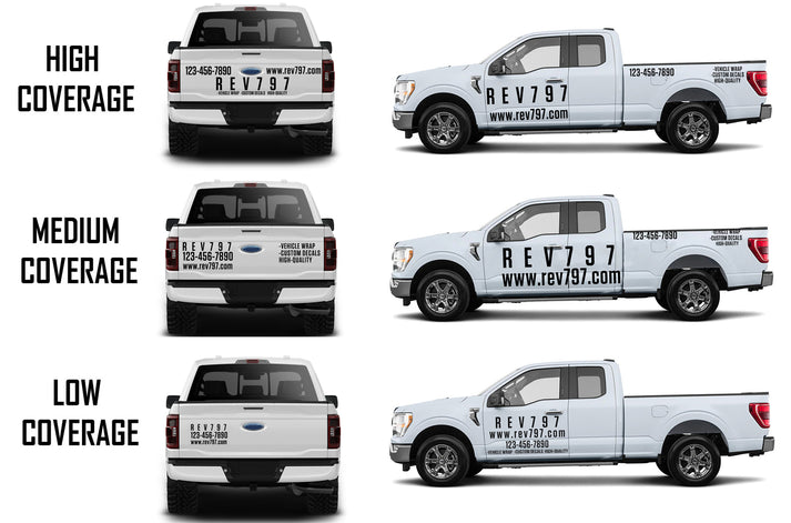 Custom Business Truck Signs Decals And 3M Vinyl Lettering Sticker – REV797
