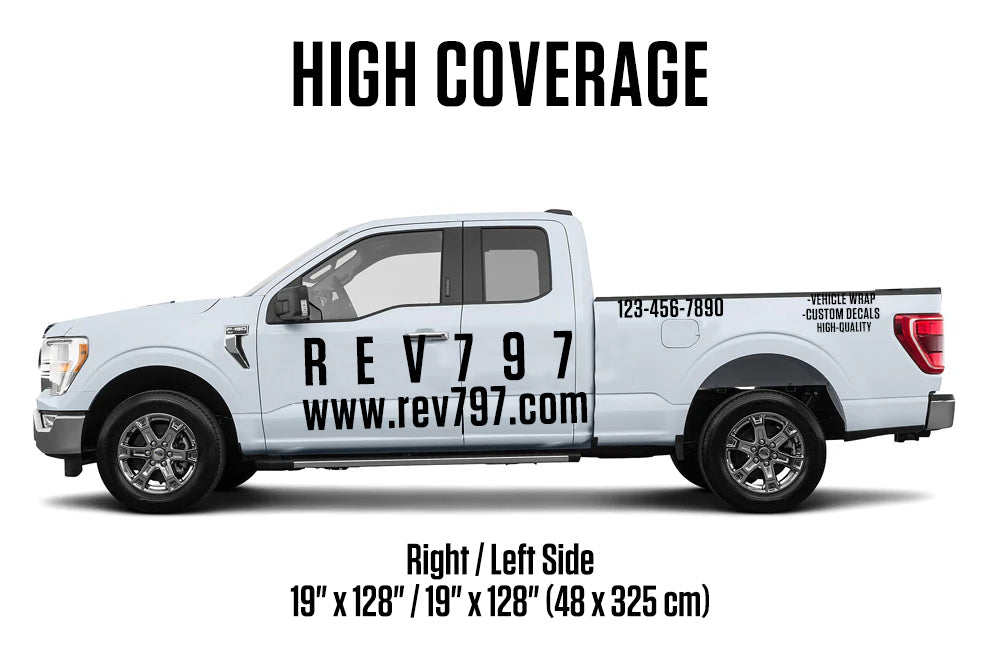 Custom Business Truck Signs Decals And 3M Vinyl Lettering Sticker – REV797