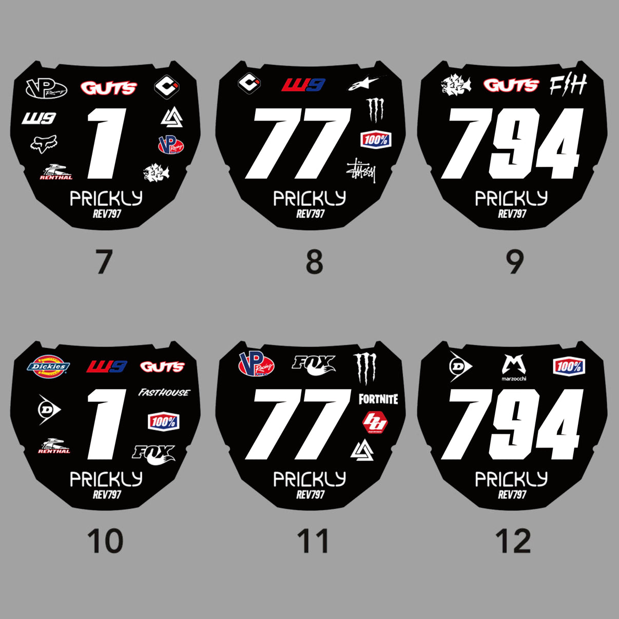 Custom Plate Decal for ODI/Motocutz/Surron/Talaria/Eridepro/Stock Fact ...