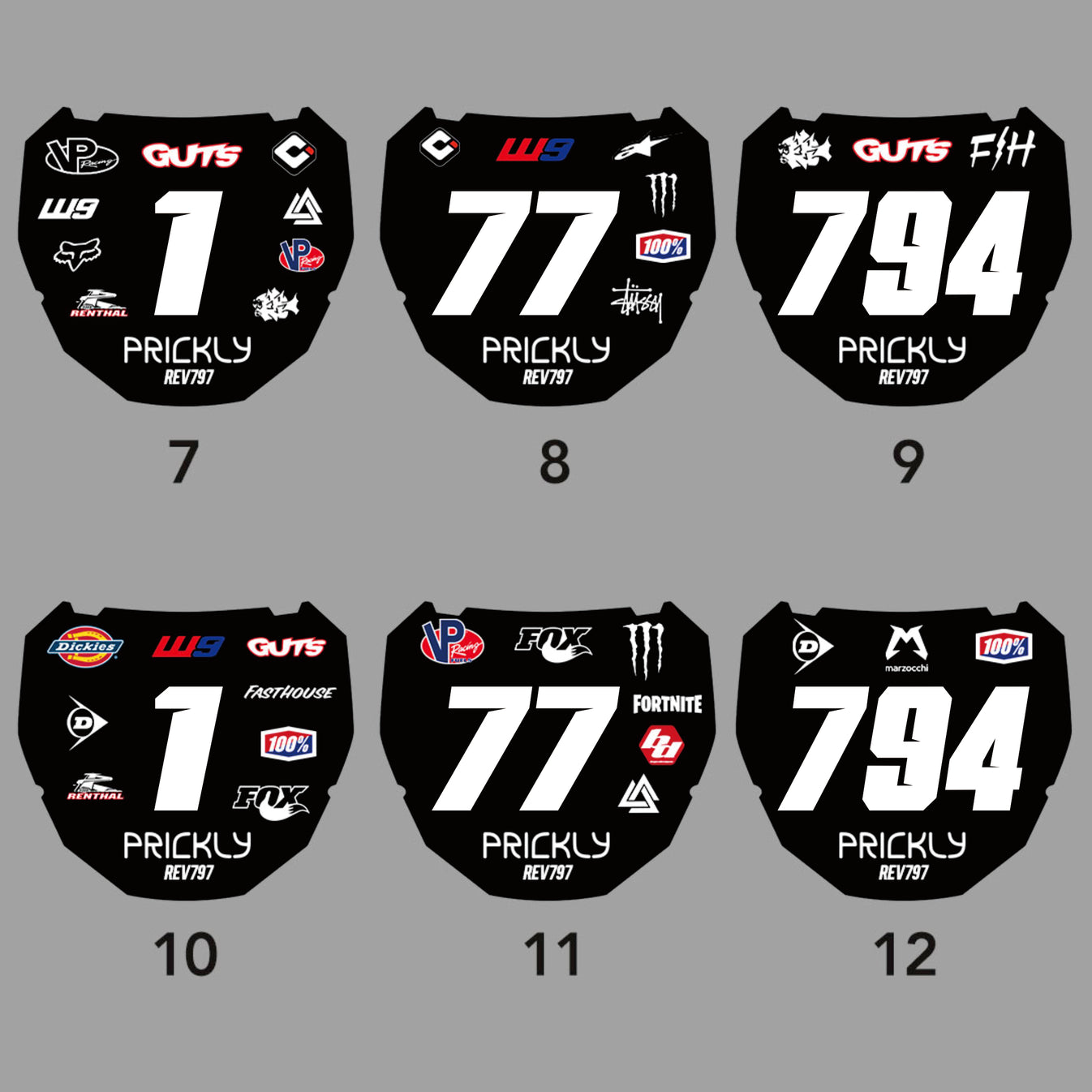 Custom Plate Decal for ODI/Motocutz/Surron/Talaria/Eridepro/Stock Fact ...