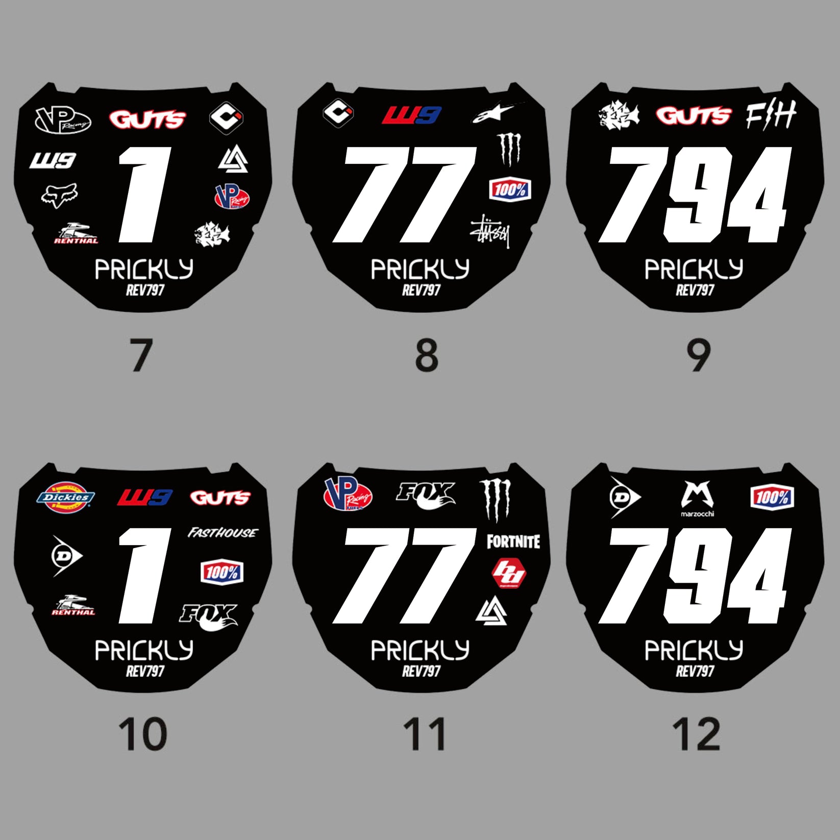 Custom Plate Decal for ODI/Motocutz/Surron/Talaria/Eridepro/Stock Fact ...