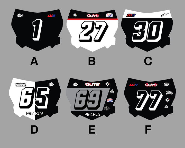 Dirt Bike Front Number Plate Graphics Decal for MOTOCUTZ – REV797