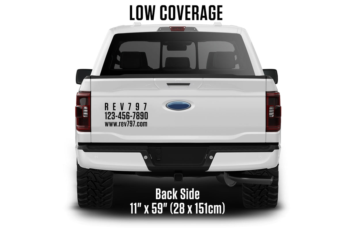 Custom Business Truck Signs Decals And 3M Vinyl Lettering Sticker – REV797