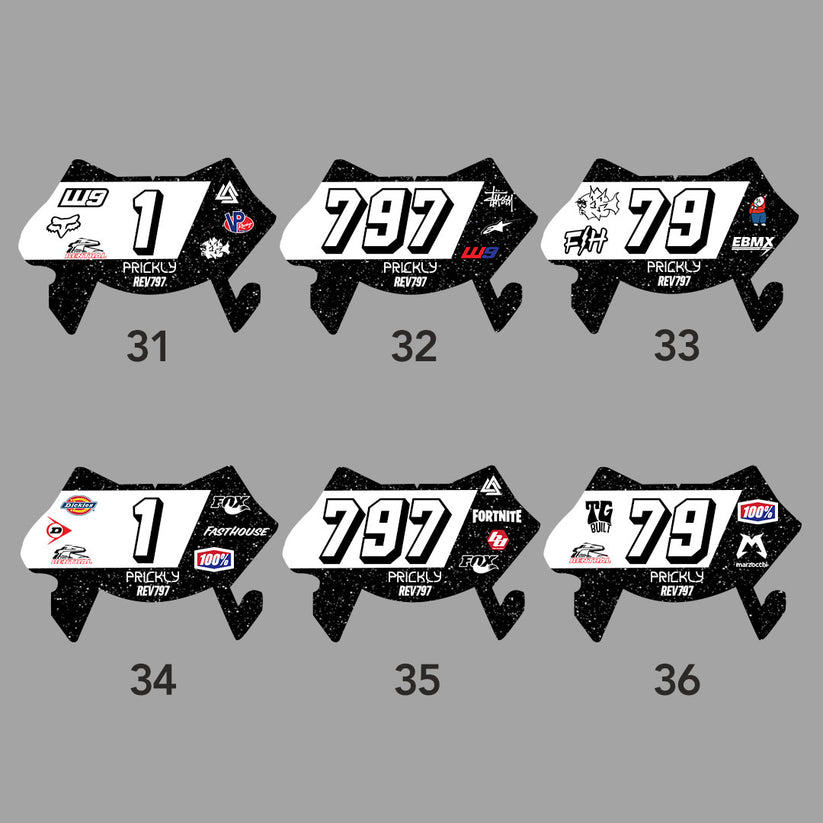 Custom Number Plate Sticker for Surron Ultra Bee – REV797