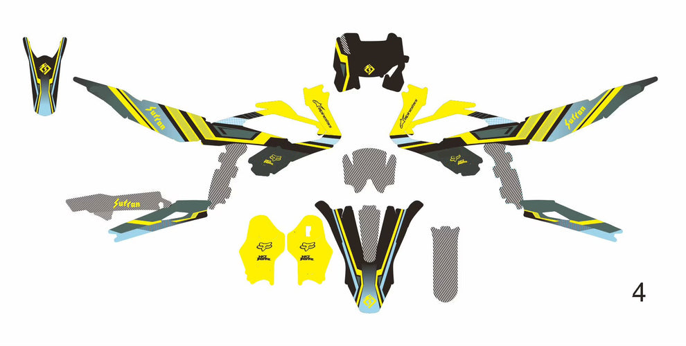 Custom Surron Hyper Bee Graphics Wrap Decal Sticker – REV797